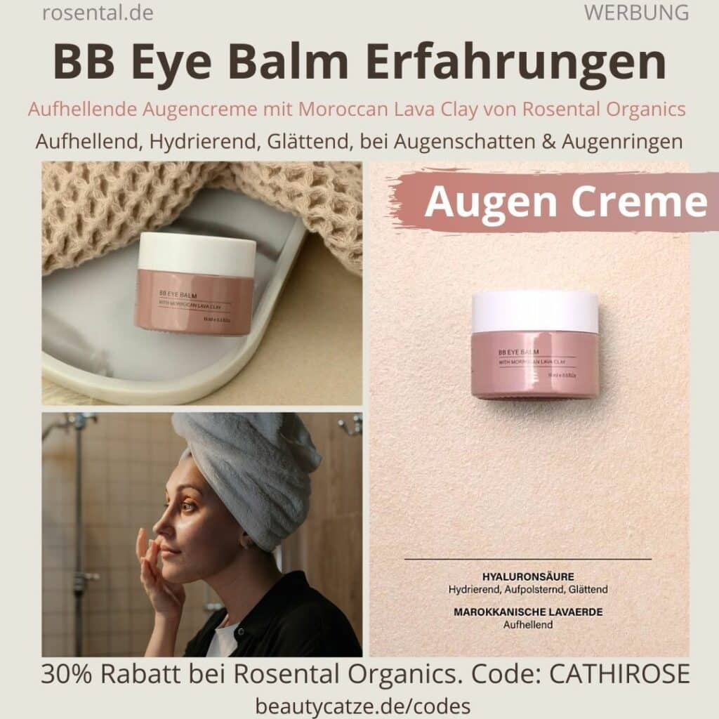 BB EYE BALM Rosental Organics Erfahrungen Cream Review