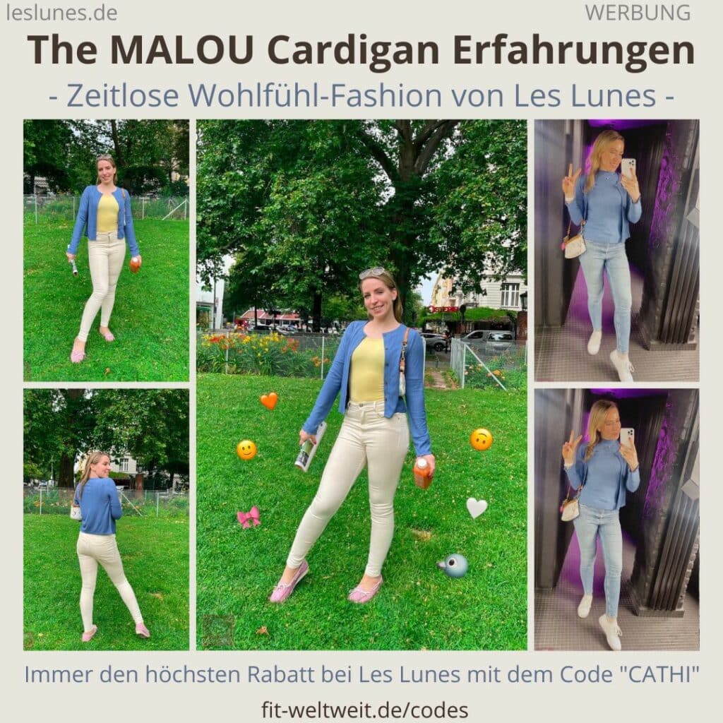 The MALOU CARDIGAN Les Lunes - meine Erfahrungen mit dem cozy Stoff, Größe, Passform, Outfits ...